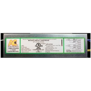 ACE EST-340PBXS Electronic 3x40W CFL 4-Pin Ballast - 347V - Studs Ballasts