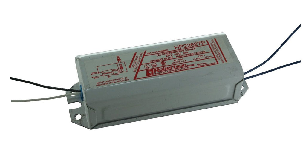 Robertson HP22627P /D Mag 26W CFL 2-Pin Ballast - 277 - HPF Ballasts