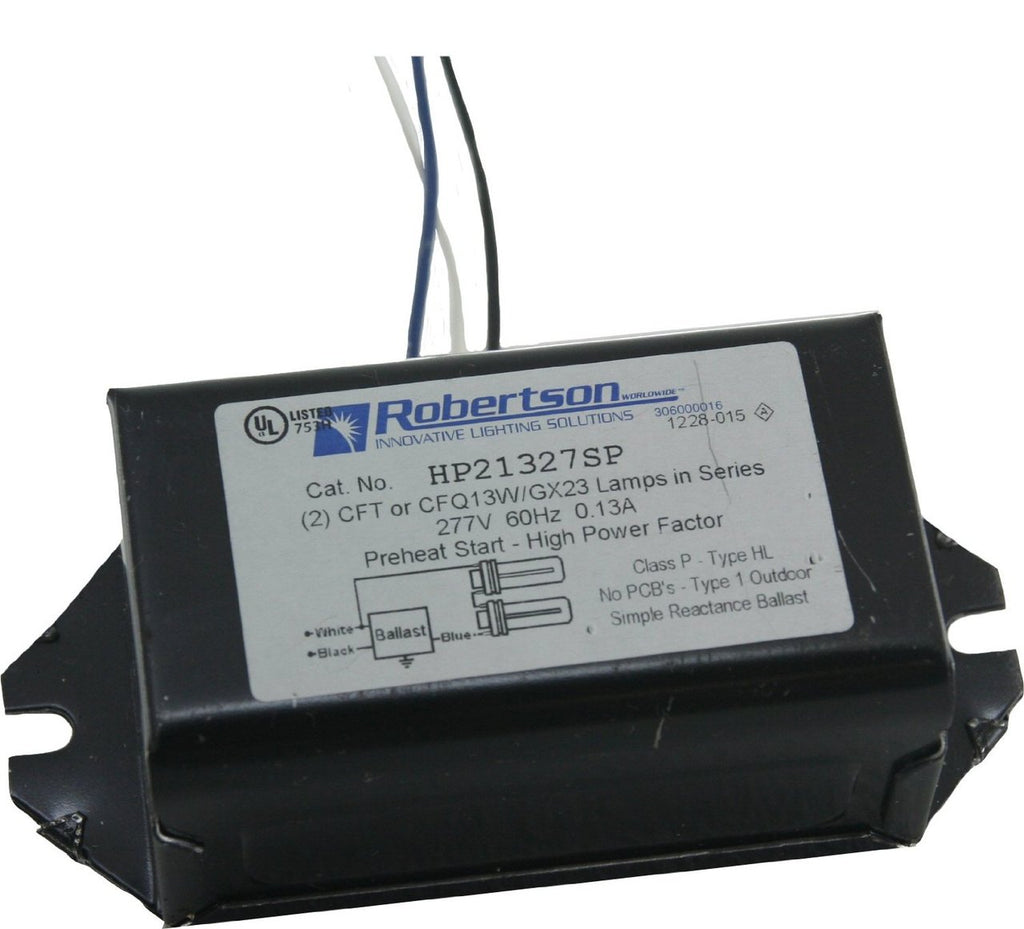 Robertson HP21327SP /A Mag 2x9W CFL 2-Pin Ballast - 277V - NPF Ballasts